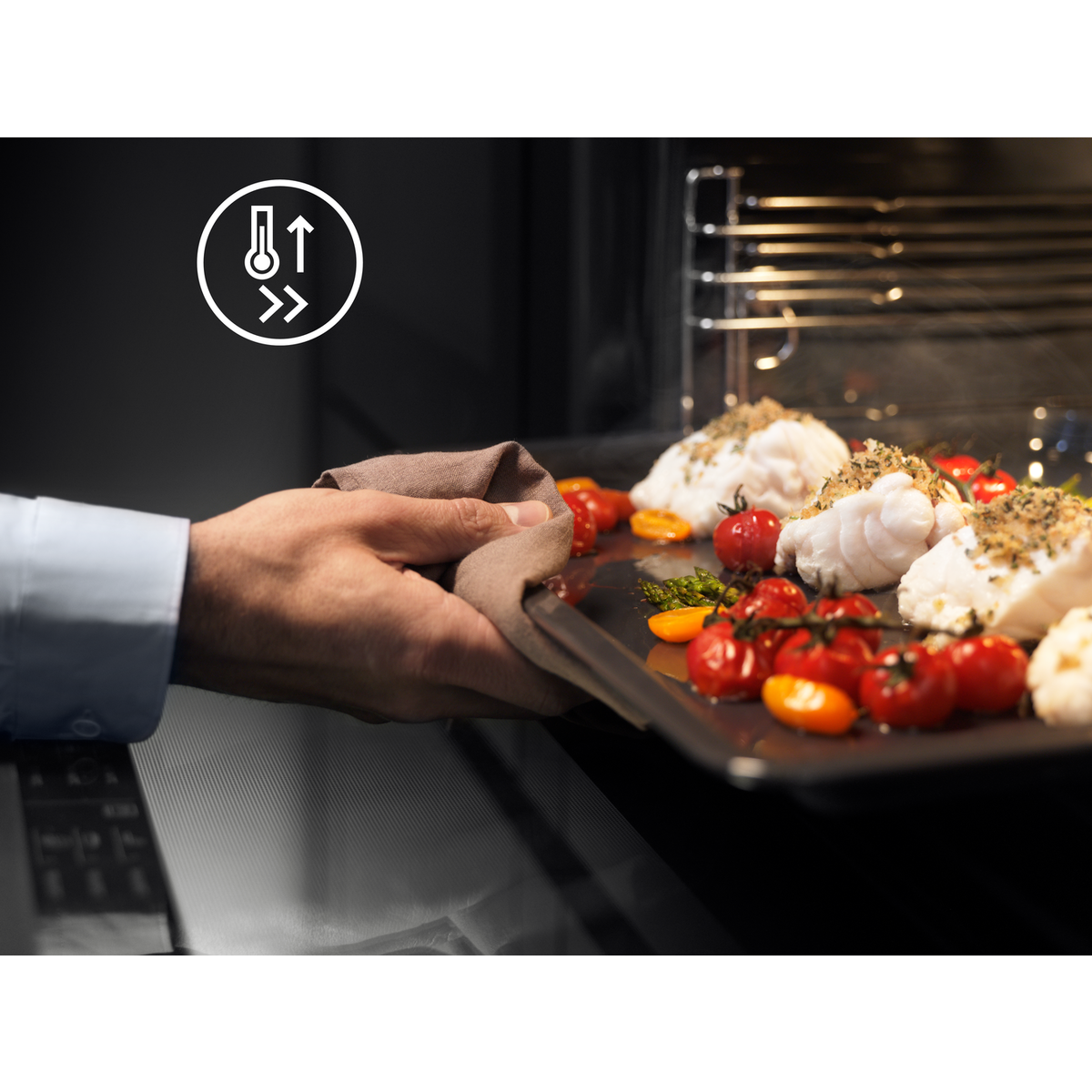 Garinė orkaitė 8000 serija „SteamBoost“ su maisto termometru Orkaitė | AEG